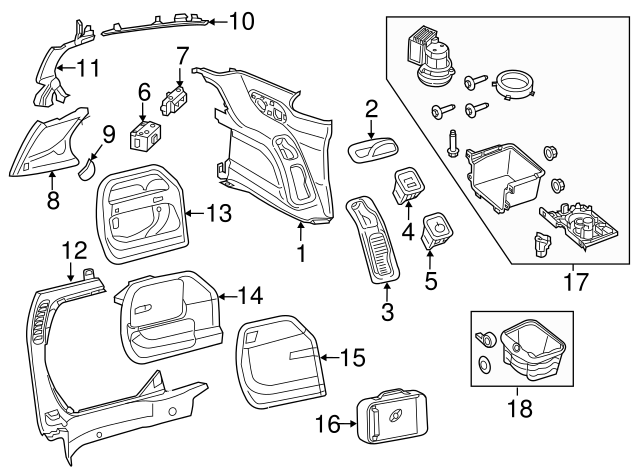 5RK06PD2AG - Cargo Door Panel - 2017-2020 Mopar | Mopar Parts Canada
