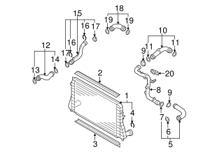 2009-2011 Volkswagen Pressure Pipe 3C0-145-832-Q | OEM Parts Online