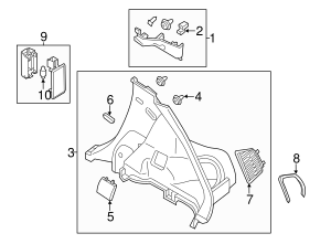 2007-2020 Nissan Luggage Lamp 26490-ED000 | TascaParts.com