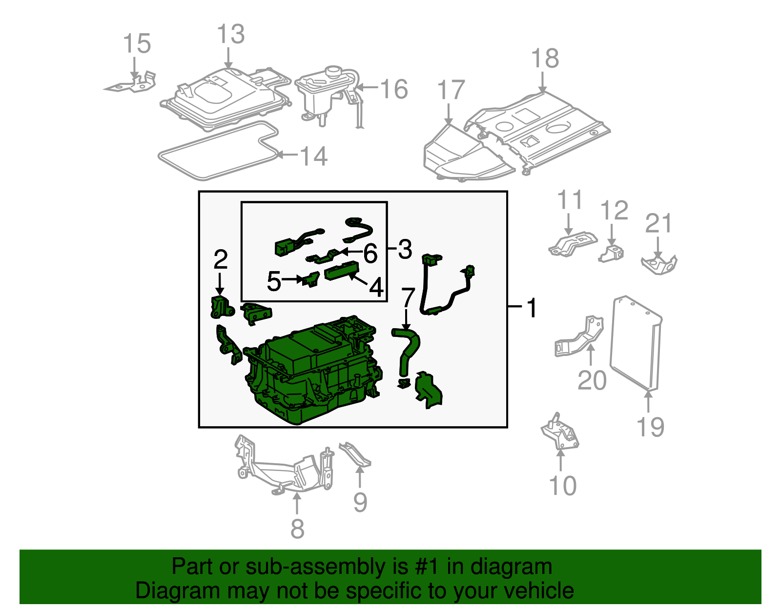 2006-2008 Lexus RX400h Inverter Assembly G92A0-48090 | Lexus OEM Parts ...