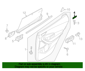 83714-2W000-RYN - Door Trim Panel Cap - 2013-2019 Hyundai | World OEM ...
