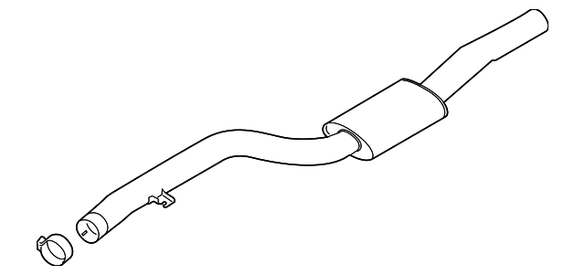 18308637983 - 2017-2019 BMW 740e xDrive Front Muffler (18-30-8-637-983 ...