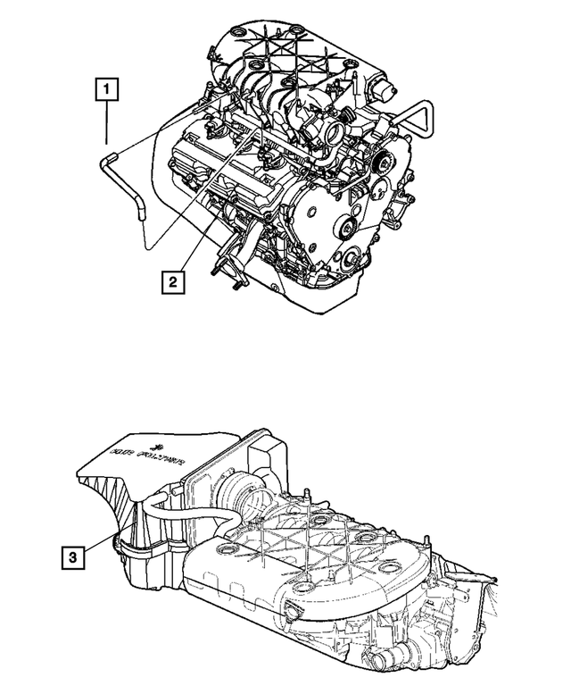 2004-2006 Chrysler Pacifica Positive Crankcase Ventilation Hose ...