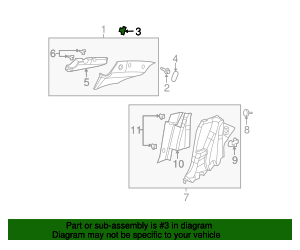 1994-2021 GM OEM NEW 1994-20 Radiator Grille Retainer Nut Seat Heater ...