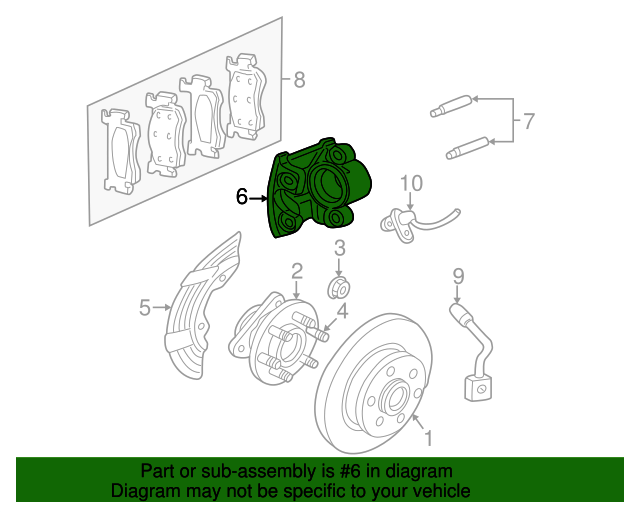Caliper 5143348AC | Mopar Estores