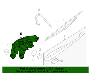 2013-2015 Land Rover LR2 Wiper Motor LR039788 | JaguarParts.com