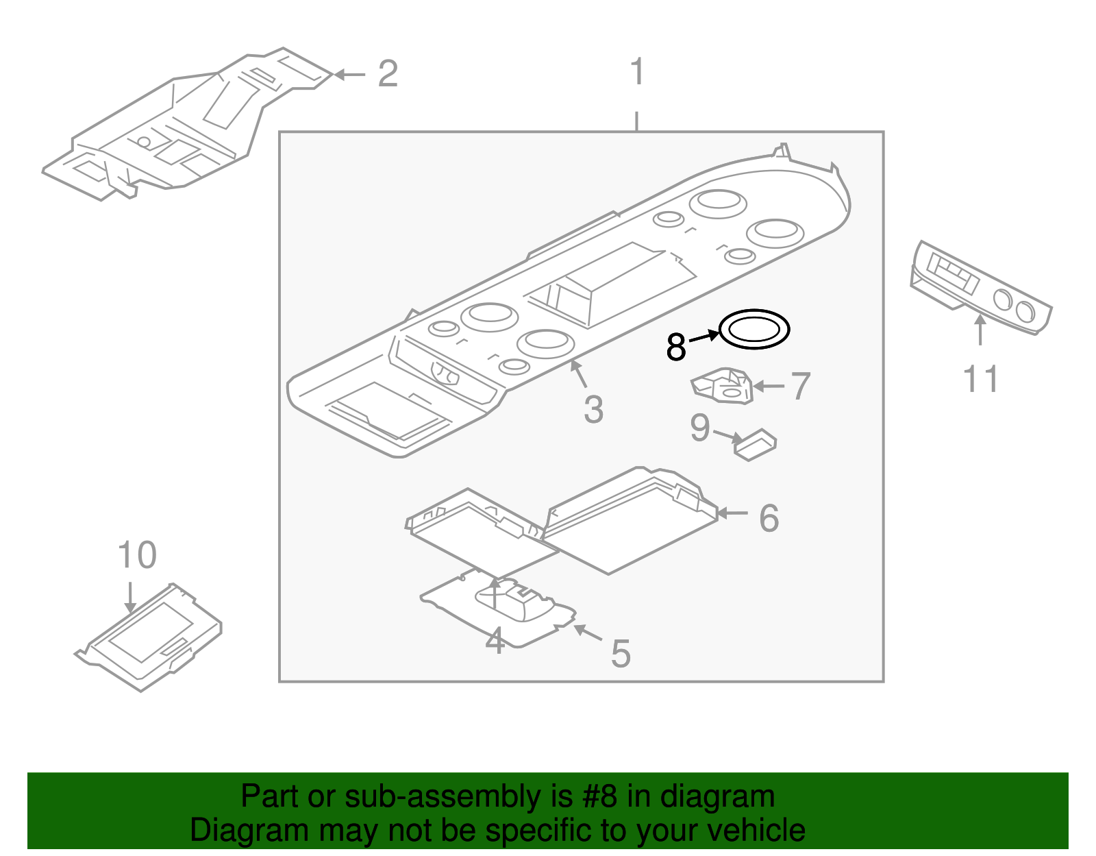 2004-2012 Nissan Vent Grille 66550-7S000 | Scott Evans Nissan Parts