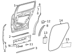 2477309400 - Wheel Opening Molding 2020-2021 Mercedes-Benz GLB 250 ...