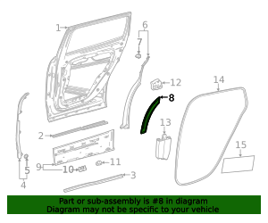 2477309400 - Wheel Opening Molding 2020-2021 Mercedes-Benz GLB 250 ...