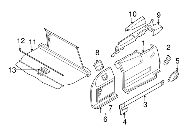 51-47-7-120-666 - Trunk Trim Panel Insert 2006-2010 BMW ...