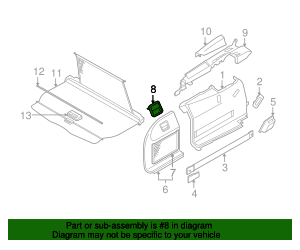 51476958166 - 2006-2010 BMW Latch (51-47-6-958-166) | BMW of South ...