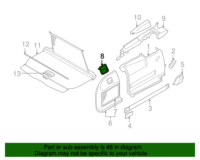 51476958166 - 2006-2010 BMW Latch (51-47-6-958-166) | BMW of South ...