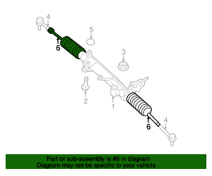 2011-2015 Mopar Inner Tie Rod 68105872AC | TascaParts.com
