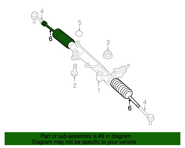 2011-2015 Mopar Inner Tie Rod 68105872AC | TascaParts.com