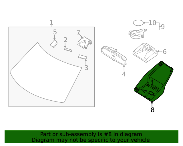 2020-2021 Kia Soul Rain Sensor Pad 99217-K0000 | TascaParts.com