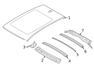 41007467321 - 2018-2023 BMW X2 Roof Panel (41-00-7-467-321) | BMW of ...
