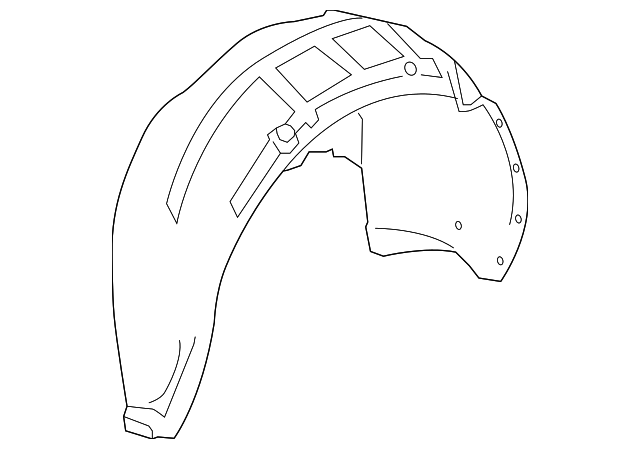 2013-2019 Cadillac XTS Rear Passenger Side Wheelhouse Liner 84391922 ...