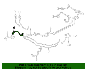 Genuine BMW 17-12-8-602-737 | Coolant Hose | FREE Shipping on Most ...