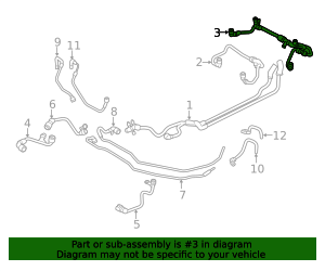 17128602740 - 2017-2022 BMW M760i xDrive Water Outlet Hose (17-12-8-602 ...