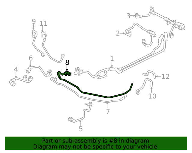 17128602742 - 2017-2019 BMW M760i xDrive Inlet Hose (17-12-8-602-742 ...
