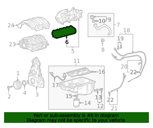 2014-2025 GM Valve Cover Gasket 12630883 GM | GMPartsDirect.com