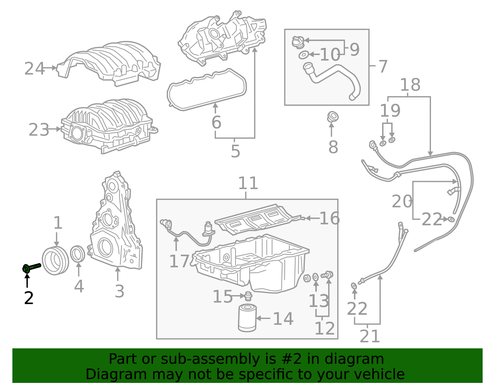 2014-2025 GM Crankshaft Pulley Bolt 11547372 GM | GMPartsDirect.com