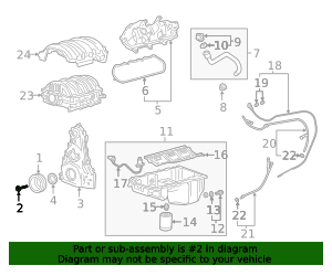 2014-2025 GM Crankshaft Pulley Bolt 11547372 GM | GMPartsDirect.com