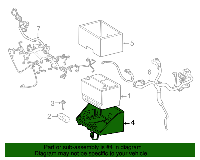2013-2020 Ram Battery Tray - Driver's Side (LH) 68095940AF | TascaParts.com