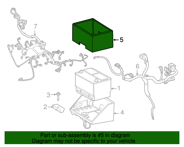 2009-2017 Mopar Battery Shield 5033395ac | TascaParts.com