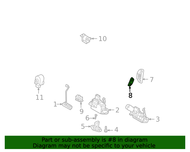 2020-2023 Kia Lift-Gate Bump Stop 81738-A9100 | TascaParts.com
