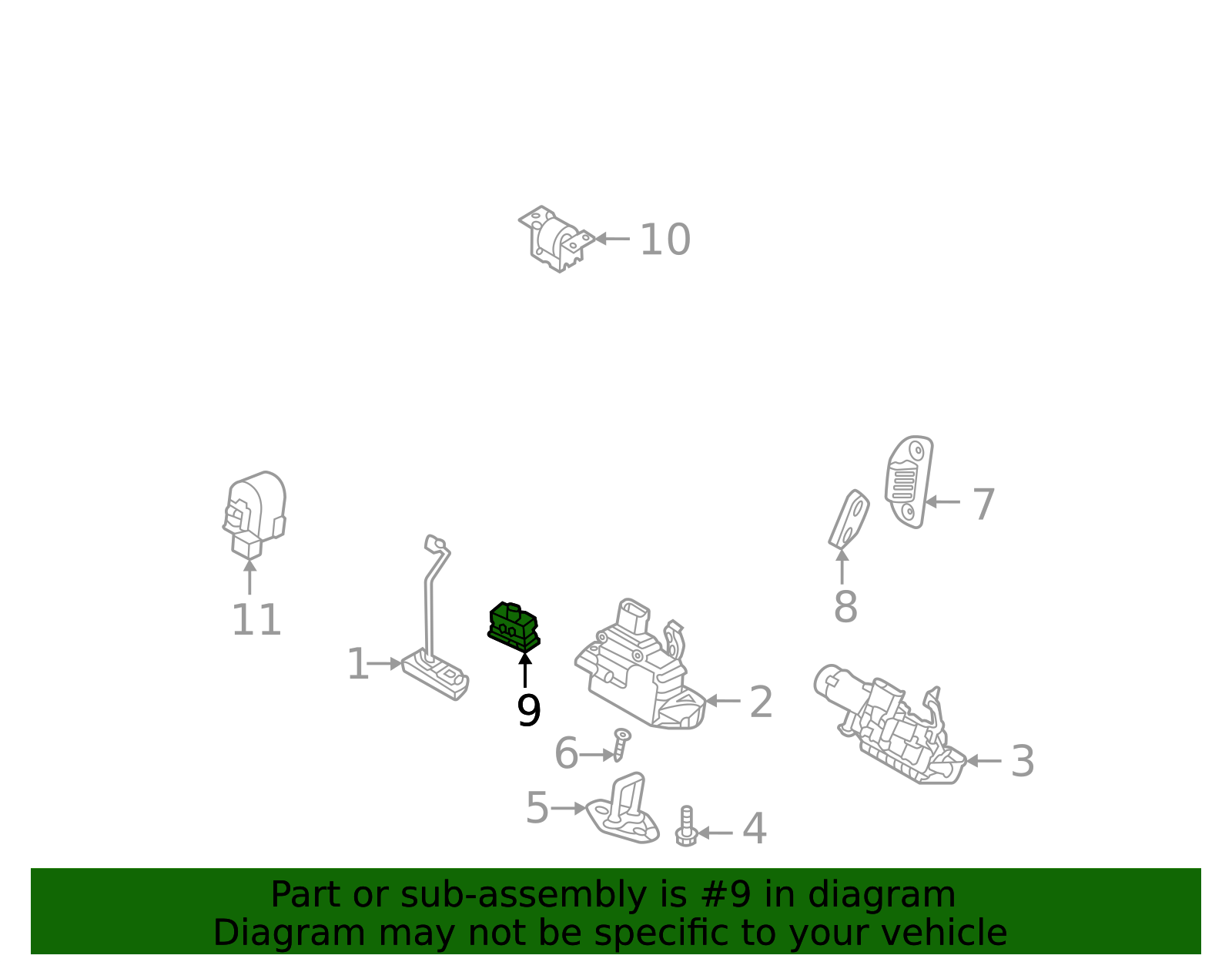 81880-P2100 - Lift-Gate Latch Release Switch 2021-2025 Kia Sorento ...