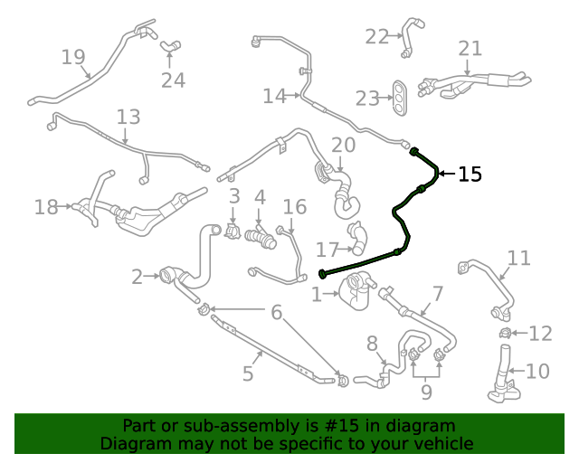 2018-2019 Audi Breather Tube 8W0-121-081-DA | Audi USA Parts