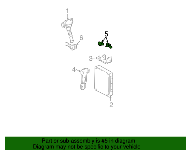 19300-50011 - Engine Camshaft Position Sensor 2004-2009 Toyota ...