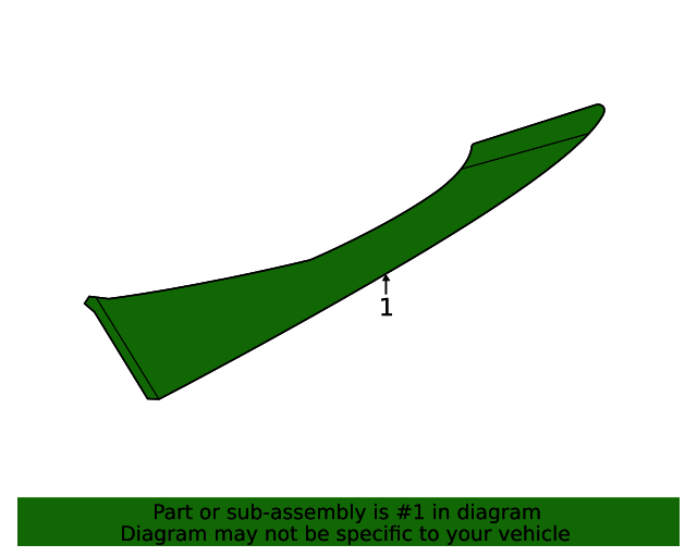 78127-5EF0A - Body C-Pillar Molding 2020-2024 Nissan Versa ...