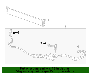 2021-2023 GM Transmission Fluid Cooler Pipe Fitting Seal 84369120 ...