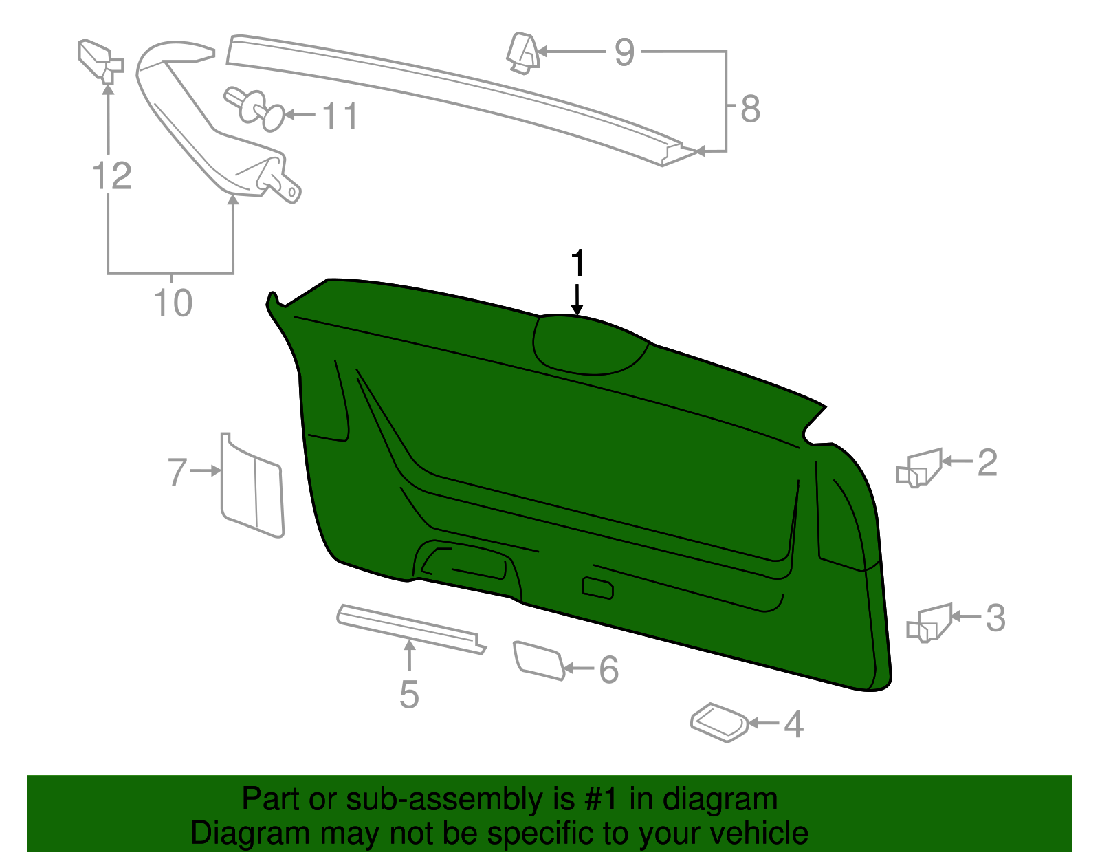2018-2025 Volkswagen Atlas Lower Gate Trim 3CN-867-601-D-82V ...
