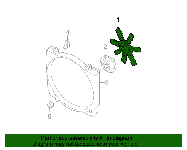 2003-2010 Dodge Fan Blade 52028878AB | TascaParts.com