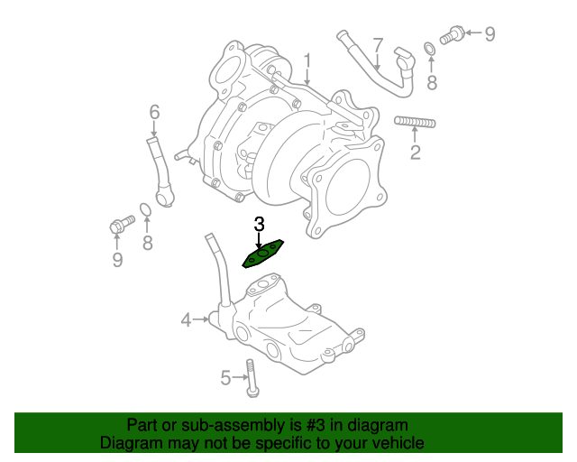 2014-2021 Subaru Exhaust Manifold Gasket 44616AA220 | Subaru Parts Store
