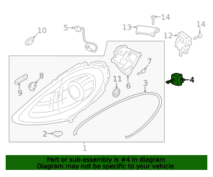 2017-2023 Porsche Headlight Bulb 958-631-219-00 | AutoNation Parts