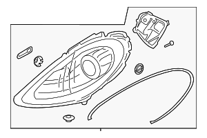 2017-2021 Porsche Headlamp Assembly 982-941-019-B | OEM Parts Online
