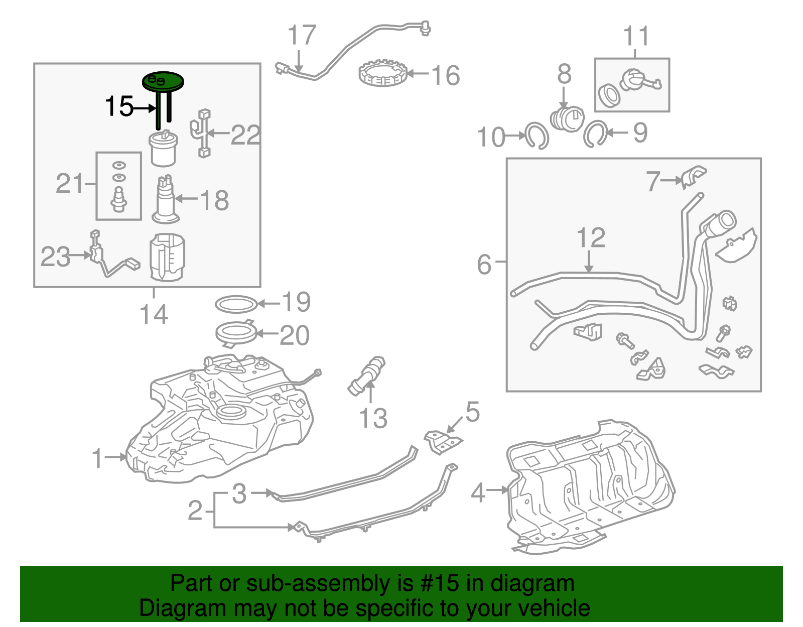 2007-2015 Lexus RX350 Fuel Filter 77024-0E030 | OEM Parts Online