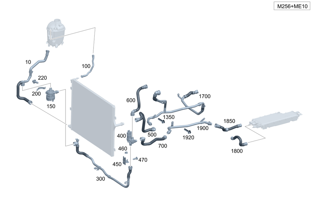 256-203-19-00 - Feed Line 2023-2025 Mercedes-Benz S580e | Mercedes-Benz ...