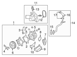 2016-2021 GM Engine Coolant Thermostat Kit 12673413 | TascaParts.com