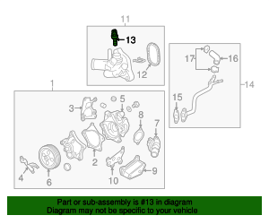 2015-2025 GM Coolant Temp Sensor 12641073 | GM Parts Center