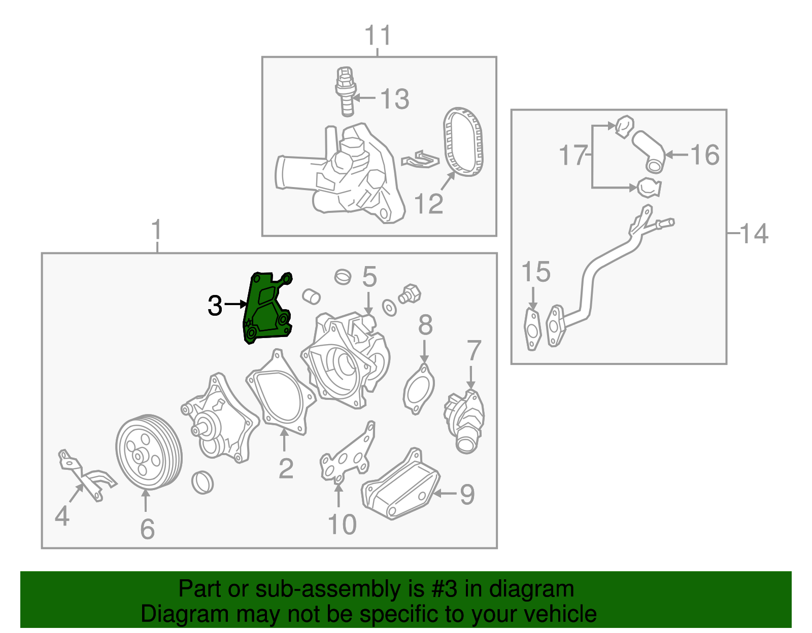 2016-2025 GM Water Pump Gasket 12635751 GM | GMPartsDirect.com