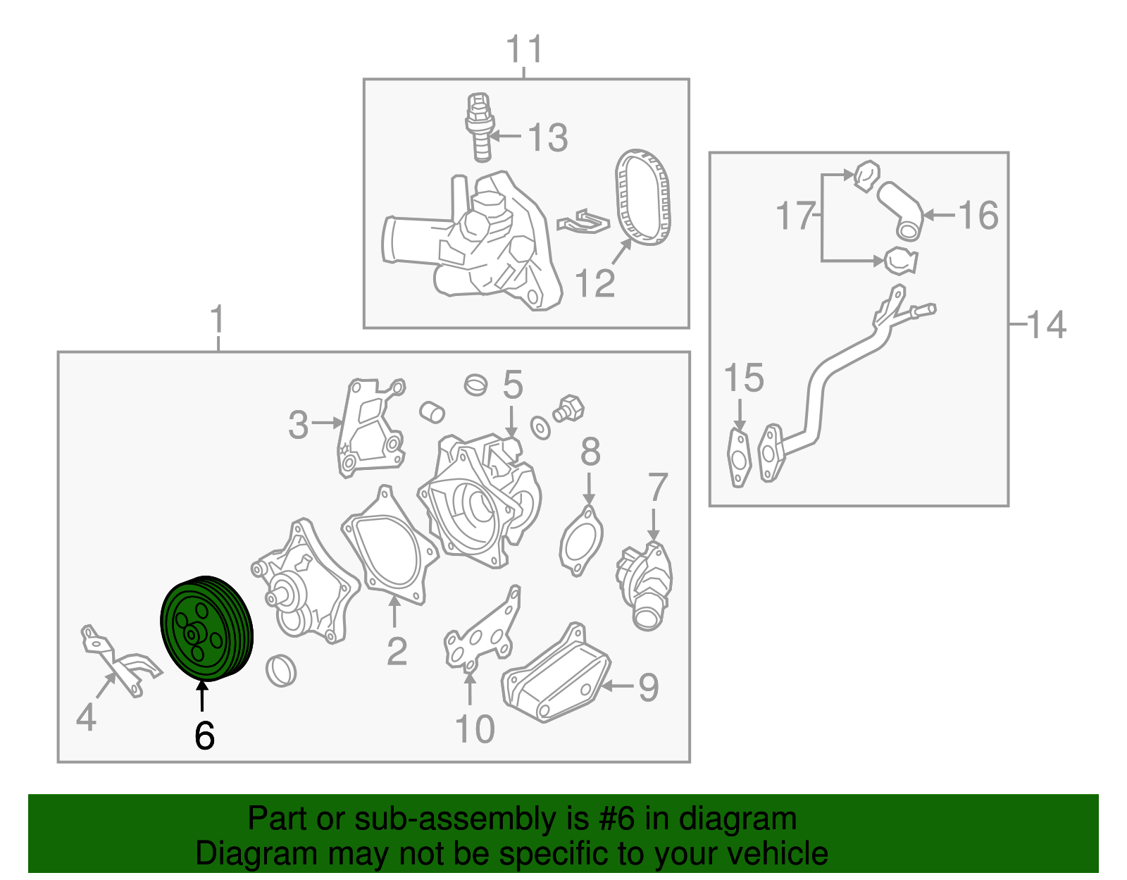 12642753 - High-Quality Engine Water Pump Pulley for 2016-2025 GM ...
