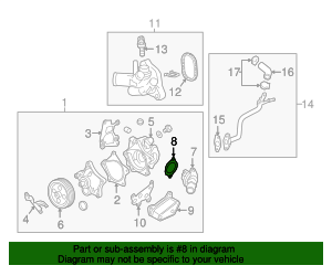 2016-2023 GM Engine Coolant Thermostat Housing Gasket 12649163 GM ...