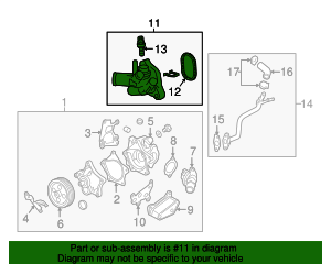 12707589 - Water Outlet 2016-2023 GM | AutoNationParts.com