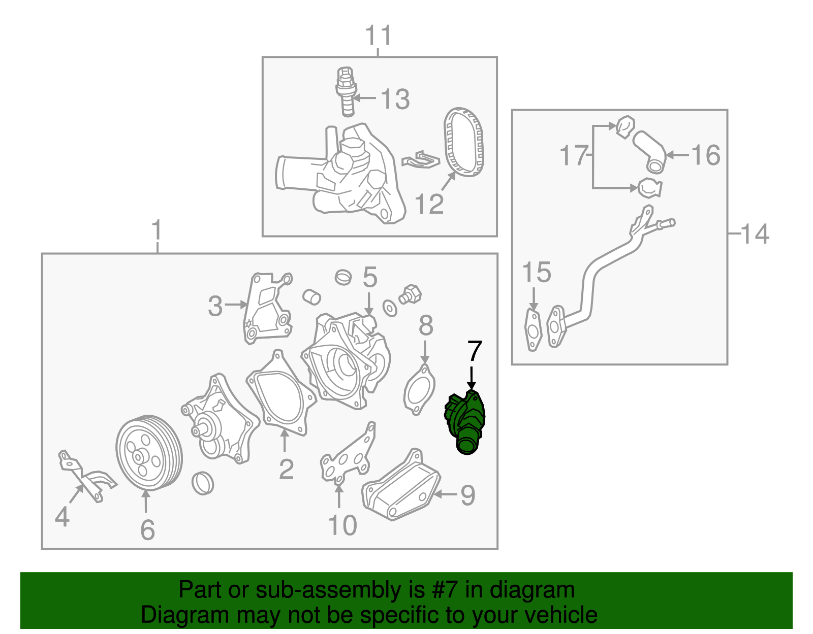 Engine Coolant Thermostat and Housing Assembly 25205818 GM ...