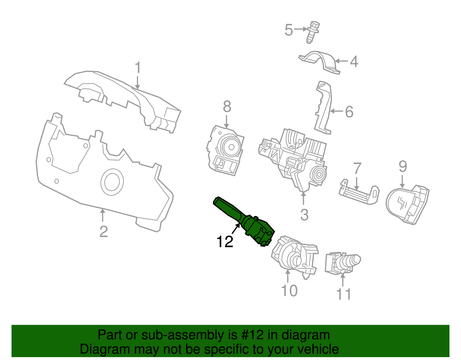 2019-2022 Honda HR-V Multi-Function Switch 35255-T6A-C01 | Retail ...